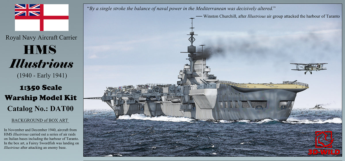 [New Product Release] 1:350 HMS Illustrious Aircraft Carrier Model Kit ...