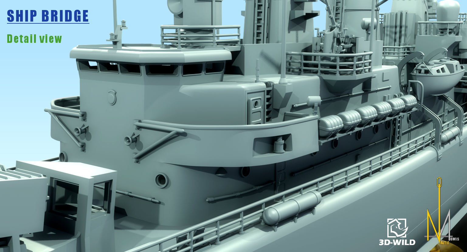 HMS Argonaut Leander-class Frigate 1:350 and 1:200 Scale – 3D-WILD