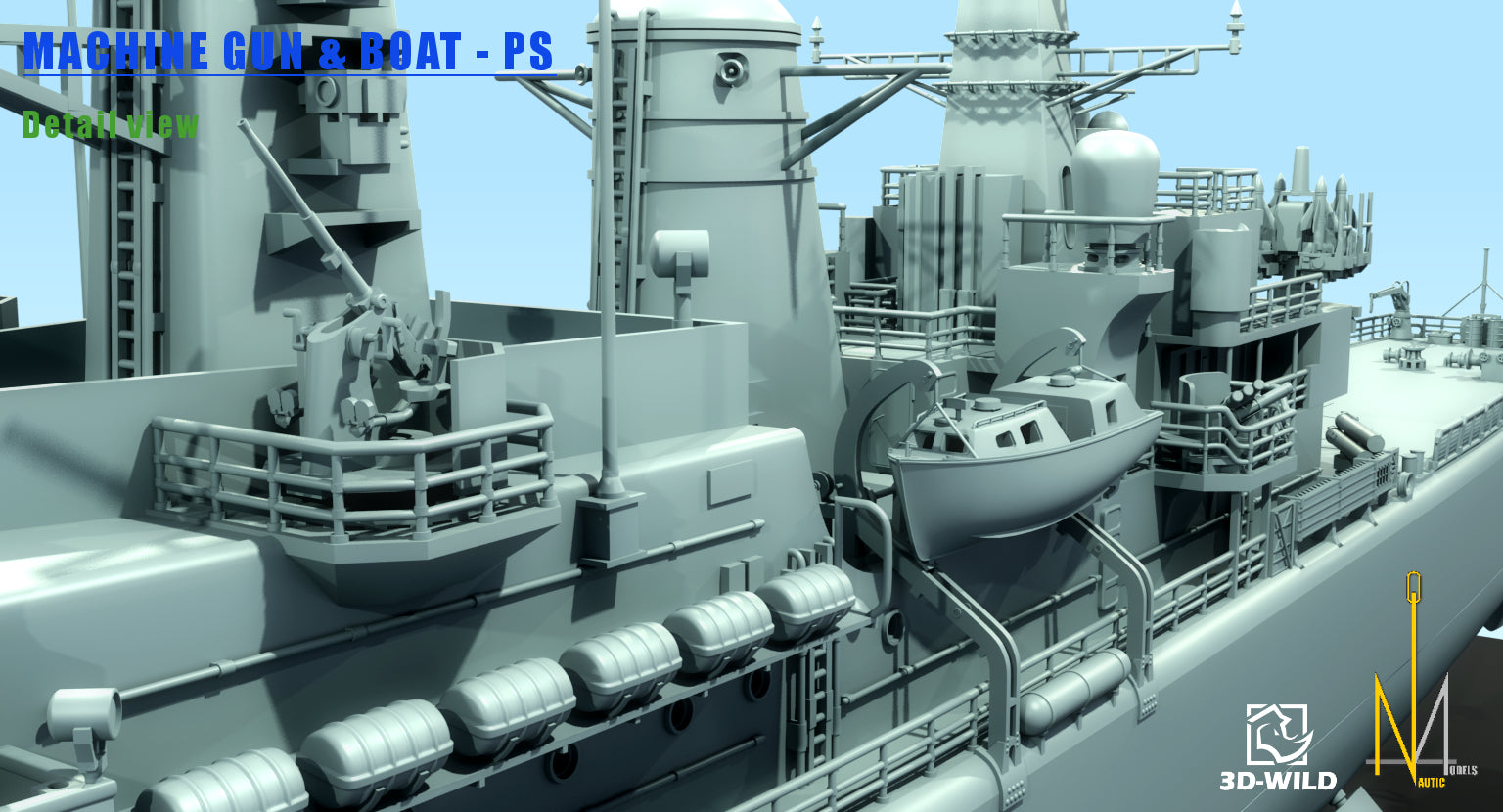 HMS Argonaut Leander-class Frigate 1:350 and 1:200 Scale – 3D-WILD