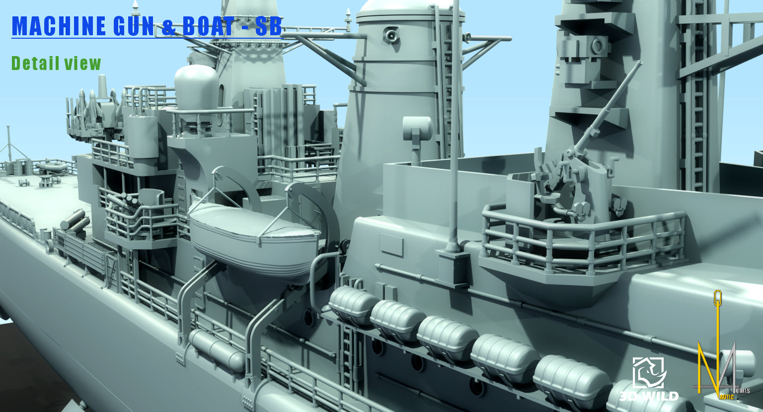 HMS Argonaut Leander-class Frigate 1:350 and 1:200 Scale – 3D-WILD
