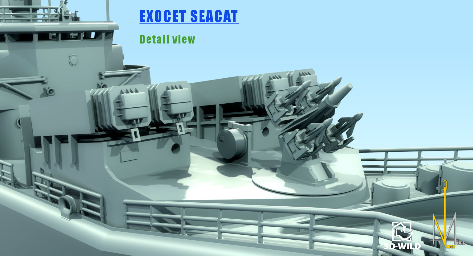 HMS Argonaut Leander-class Frigate 1:350 and 1:200 Scale – 3D-WILD