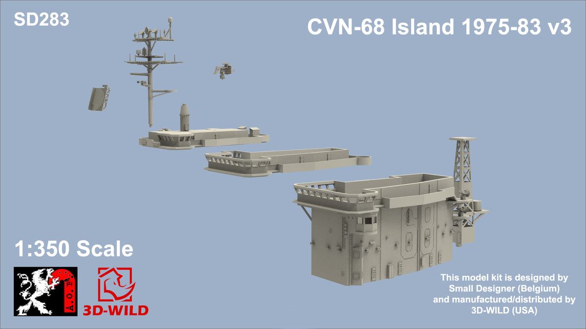 CVN-68 Island 1975-83 v3 – 3D-WILD