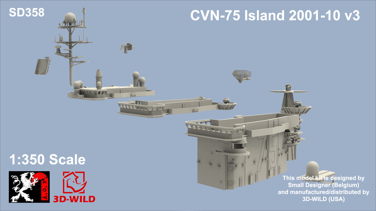 CVN-75 Island 2001-10 v3 – 3D-WILD