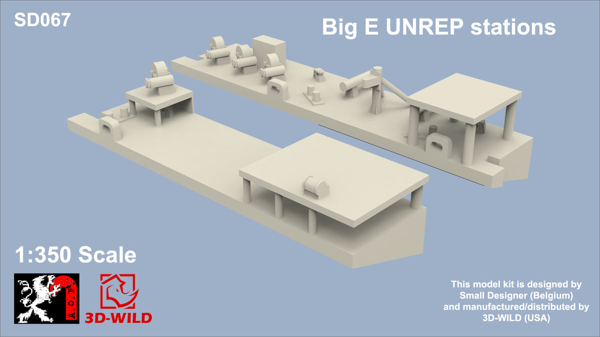 Big E UNREP stations – 3D-WILD
